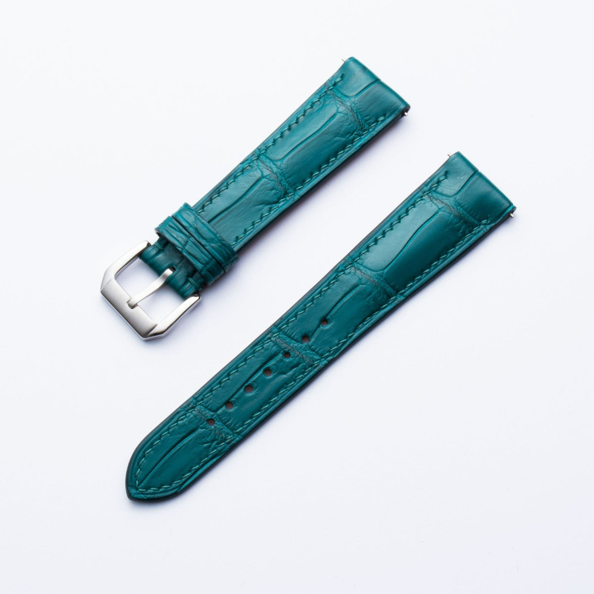 Opto Watch Co Alligator Turquoise Leather Strap 1 – Timepiece360