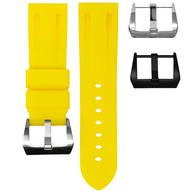 Sunshine Yellow Rubber Strap 22mm – Timepiece360
